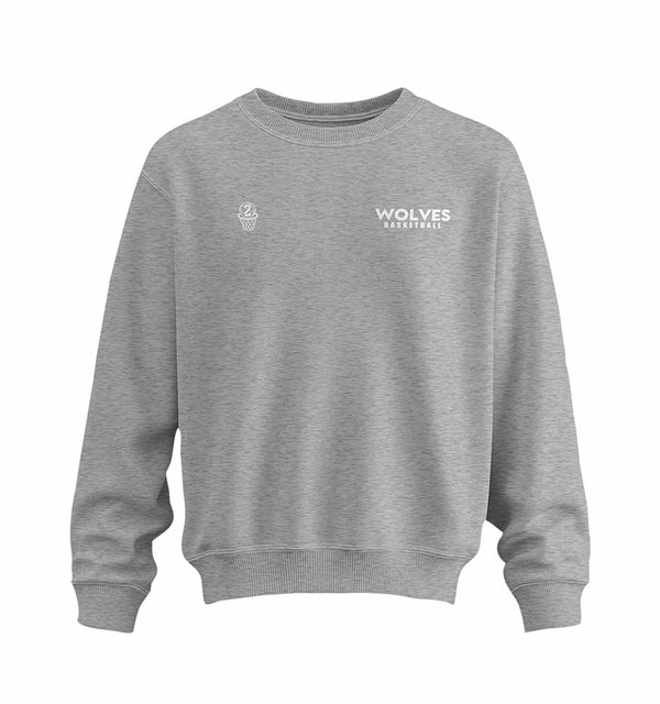 Tamborine Wolves Core Crew Neck Jumper - GREY MARLE – Hoop2Hoop