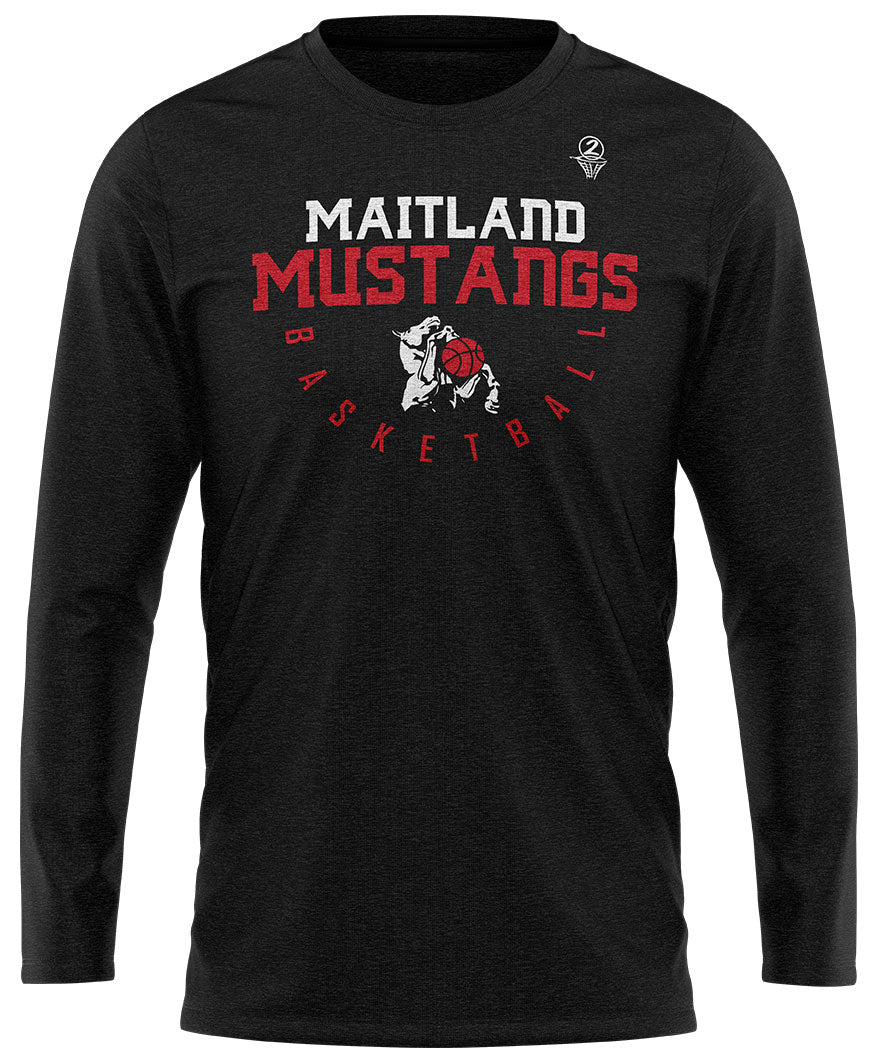 Mustangs Long Sleeve Warmup Top – Hoop2Hoop